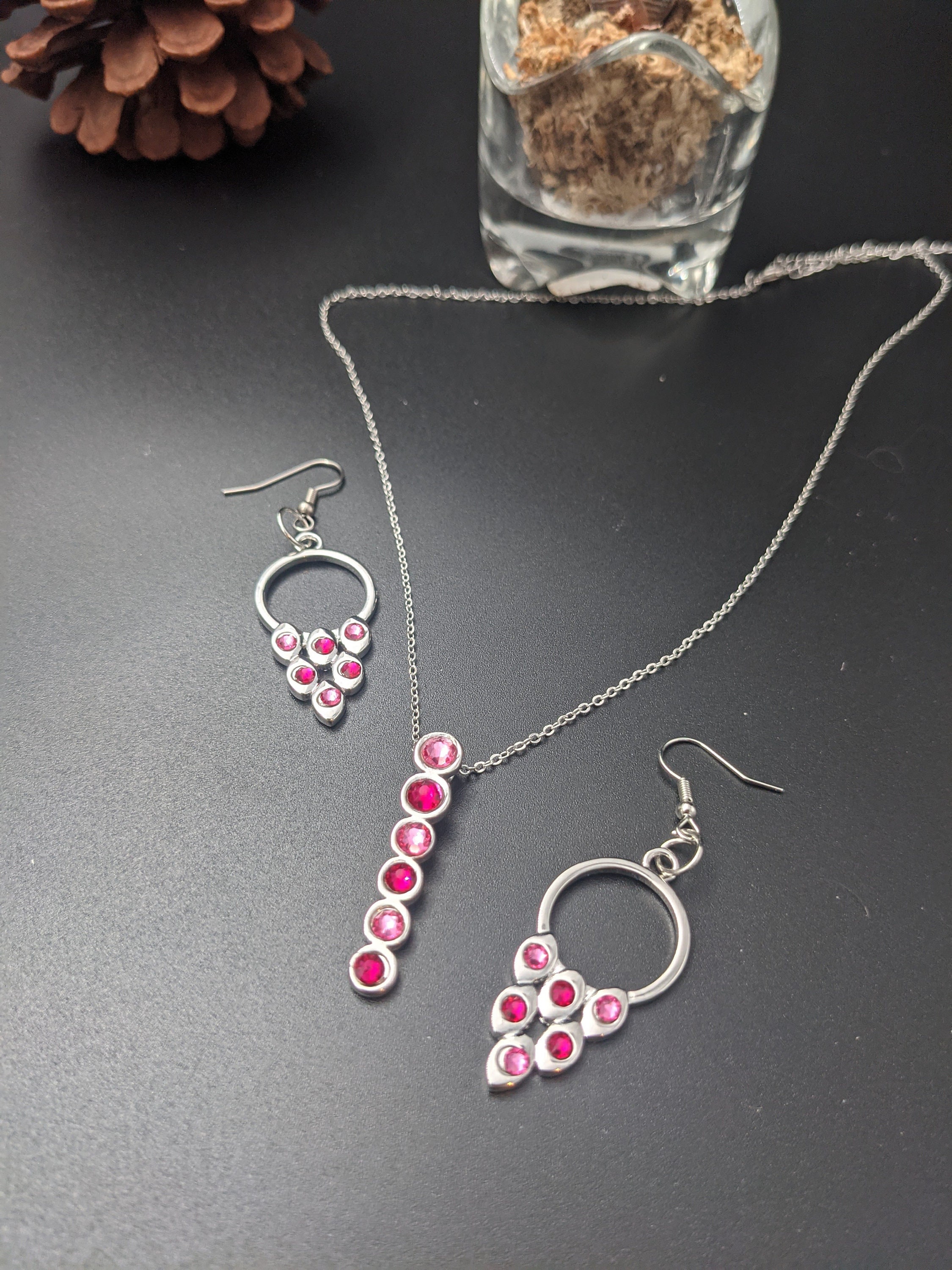 Set de collares y pendientes Swarovski - Etsy España