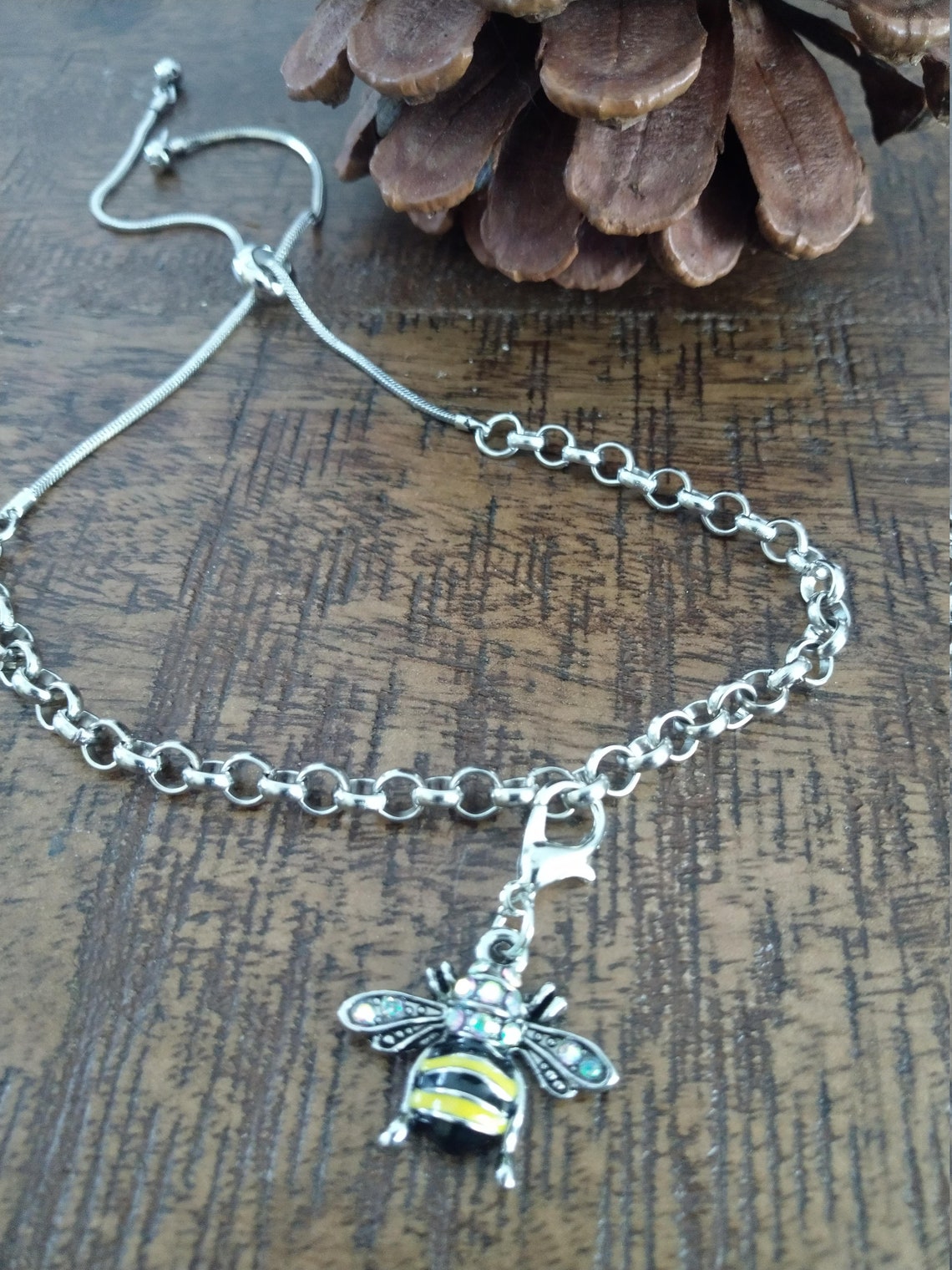 Bumblebee Charm Bracelet - Etsy