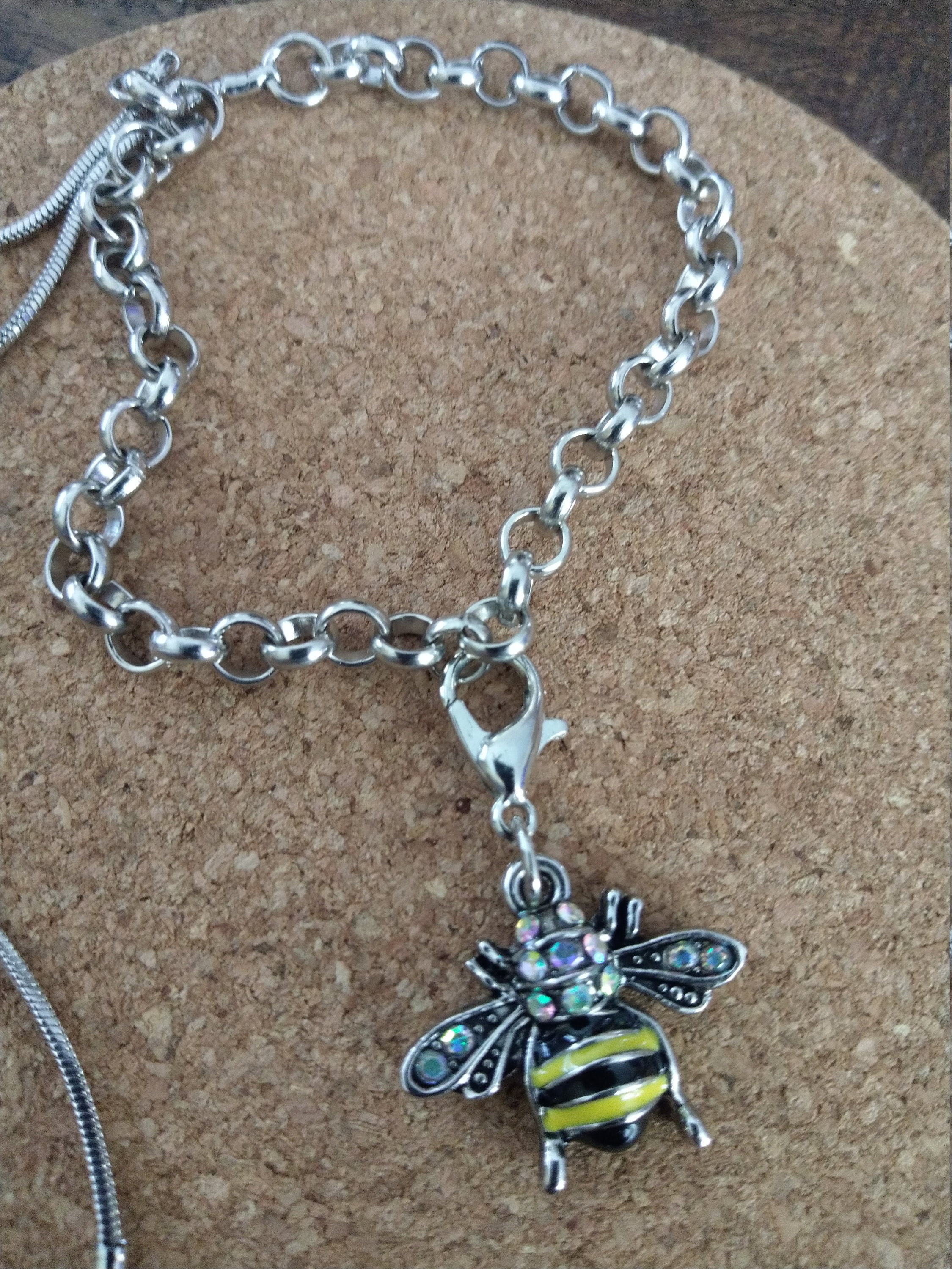 Bumblebee Charm Bracelet - Etsy