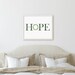 Christmas Hope Printable Wall Art Sign Christmas Wreath - Etsy