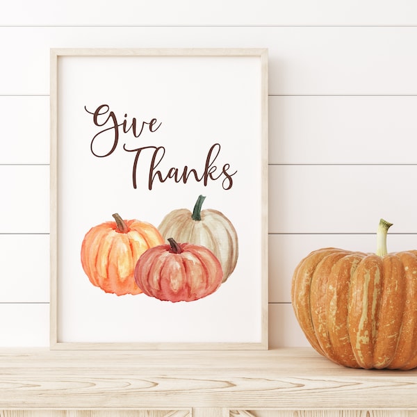 Give Thanks Sign - Etsy