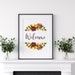 Fall Watercolor Welcome Digital Art Print, Instant Download - Etsy