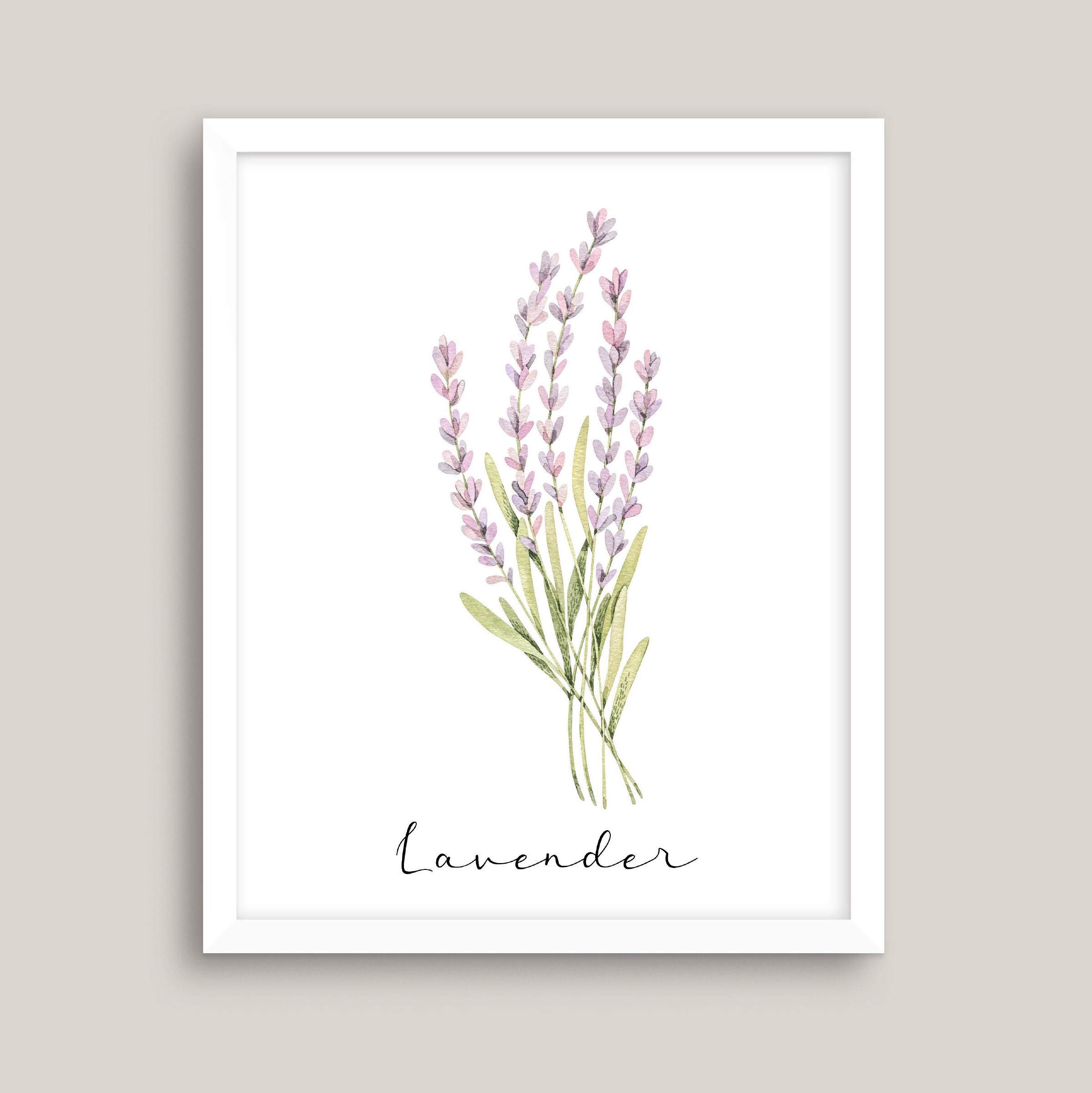 Watercolor Lavender Digital Printable INSTANT DOWNLOAD - Etsy