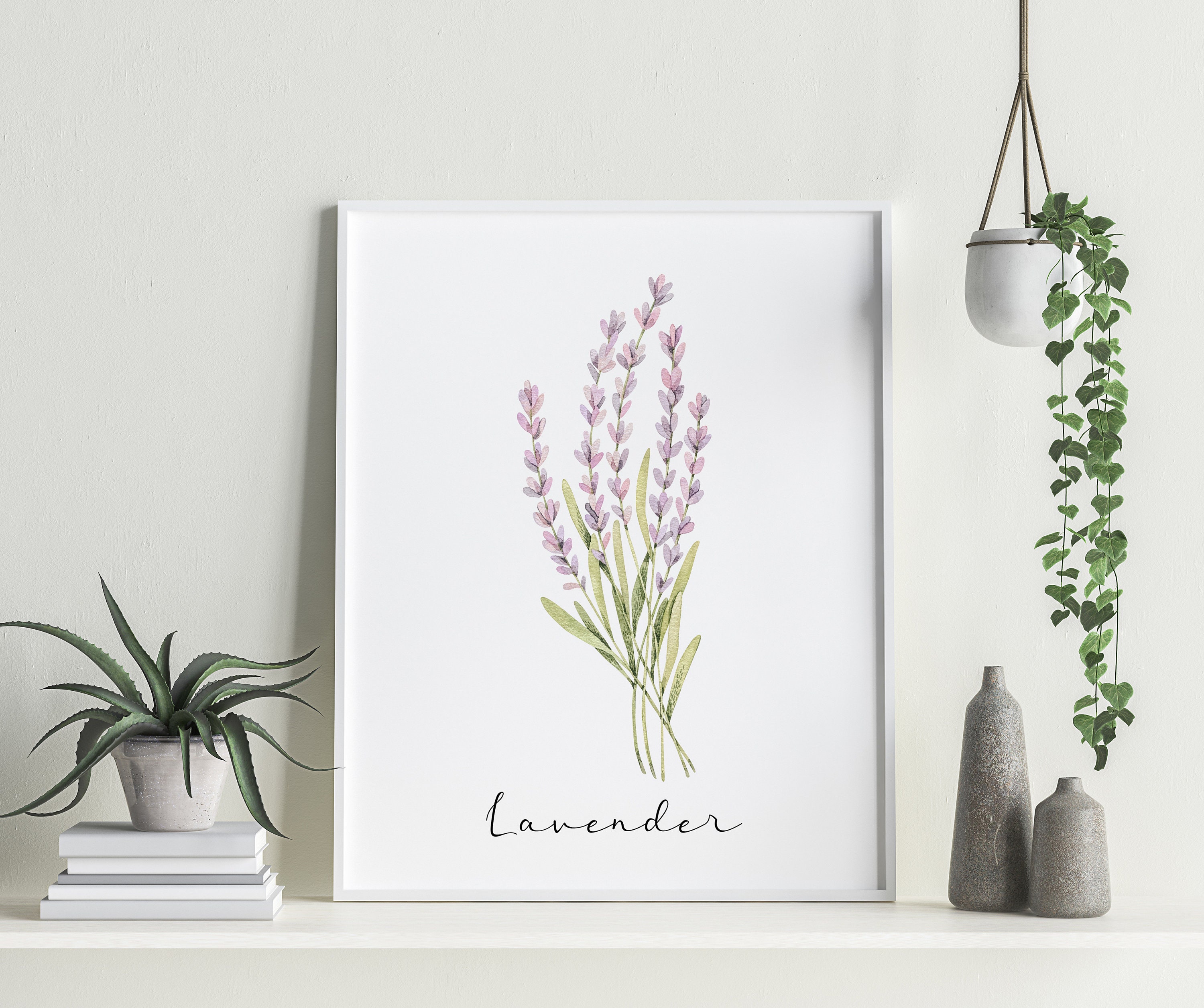 Watercolor Lavender Digital Printable INSTANT DOWNLOAD - Etsy