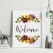 Fall Watercolor Welcome Digital Art Print, Instant Download - Etsy