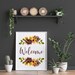 Fall Watercolor Welcome Digital Art Print, Instant Download - Etsy