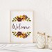 Fall Watercolor Welcome Digital Art Print, Instant Download - Etsy