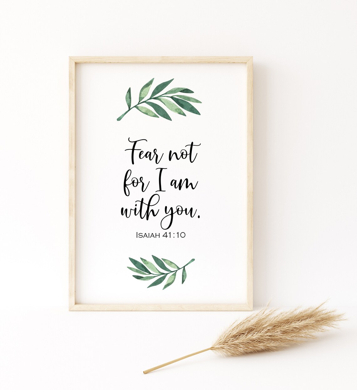 Fear Not for I Am With You Digital Wall Art Printable From Isaiah 14:10 ...