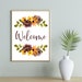 Fall Watercolor Welcome Digital Art Print, Instant Download - Etsy