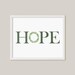 Christmas Hope Printable Wall Art Sign Christmas Wreath - Etsy