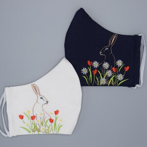 Embroidered Face Masks - Etsy