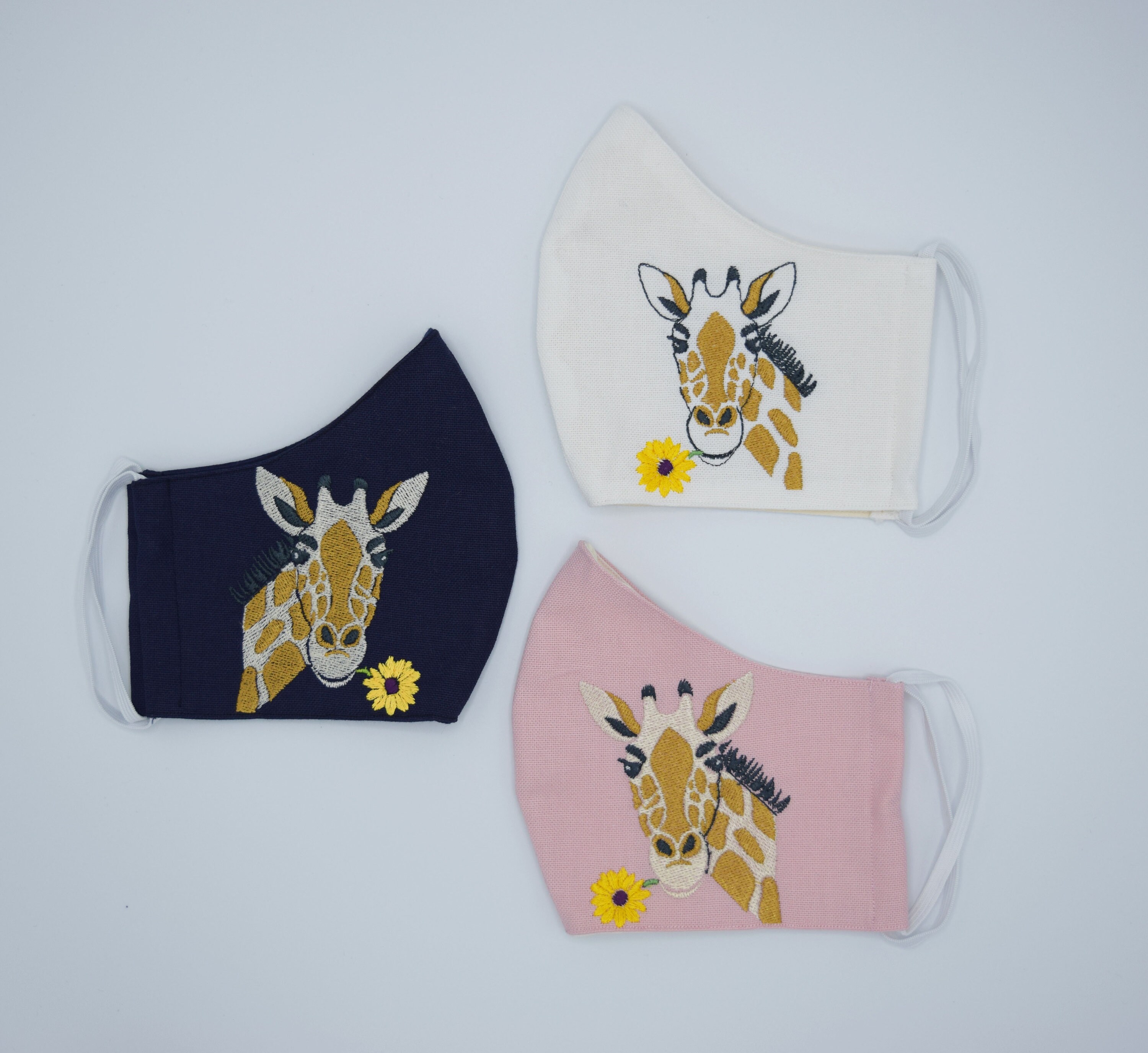 Embroidered Face Masks - Etsy