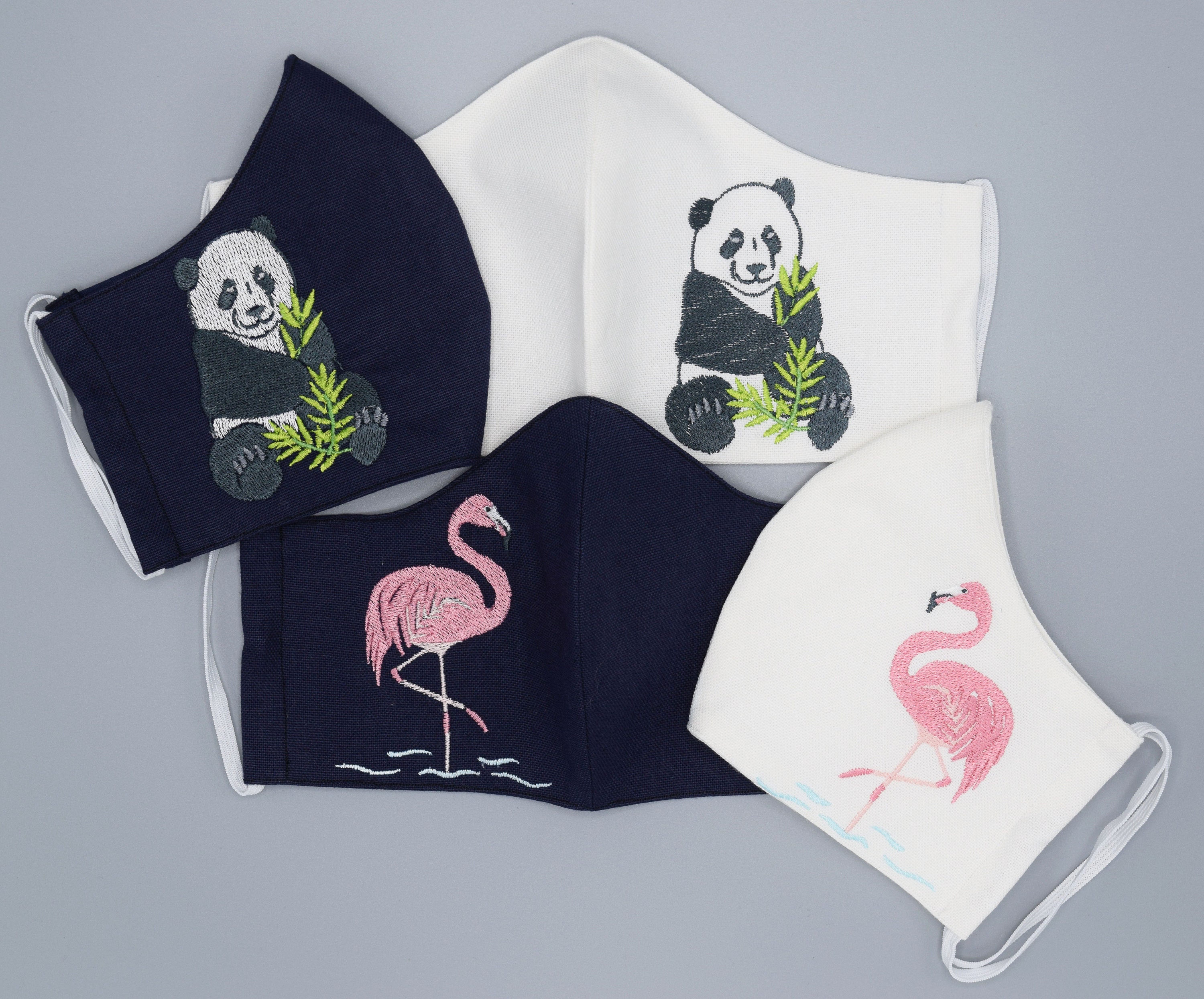 Embroidered Face Masks - Etsy