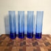 Vintage Libbey Glassware Cobalt Blue Cylinder Glass Bud Vases, Set of 4 ...