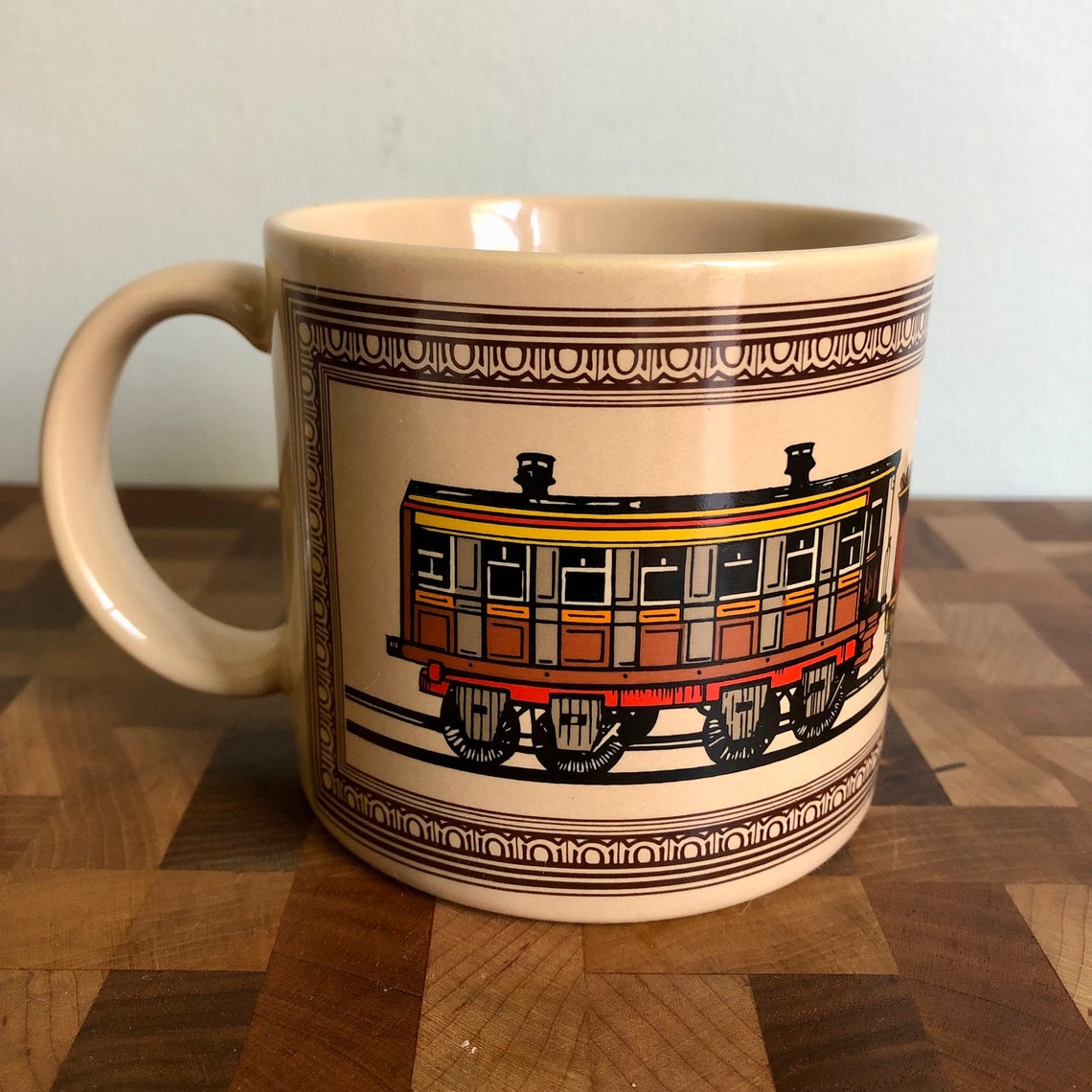 Vintage 1990s Chaps Ceramic Train Coffee Mug Made in Japan - Etsy