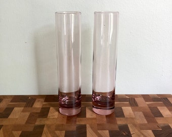 Vintage Libbey Glassware Cobalt Blue Cylinder Glass Bud Vases, Set of 4 ...