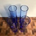 Vintage Libbey Glassware Cobalt Blue Cylinder Glass Bud Vases, Set of 4 ...