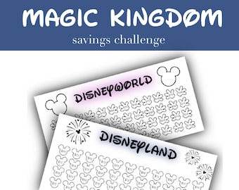 Disney Trip Savings Challenge Insert Cash Envelope Insert Budget Binder ...