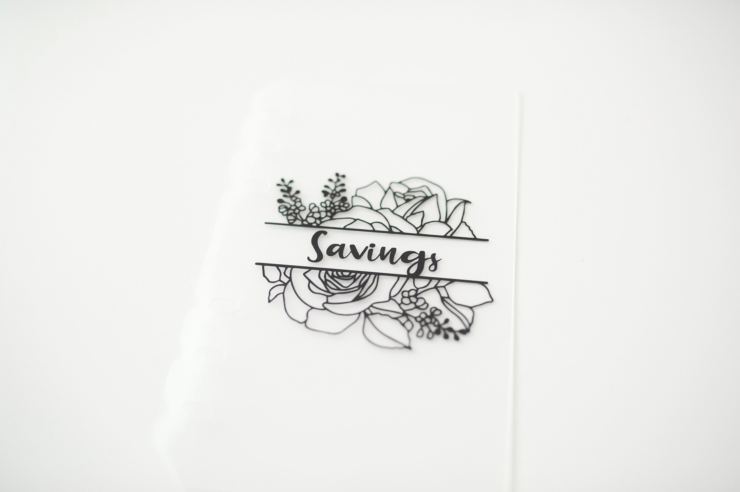 Rose | Budget Binder Floral Dashboard - Etsy