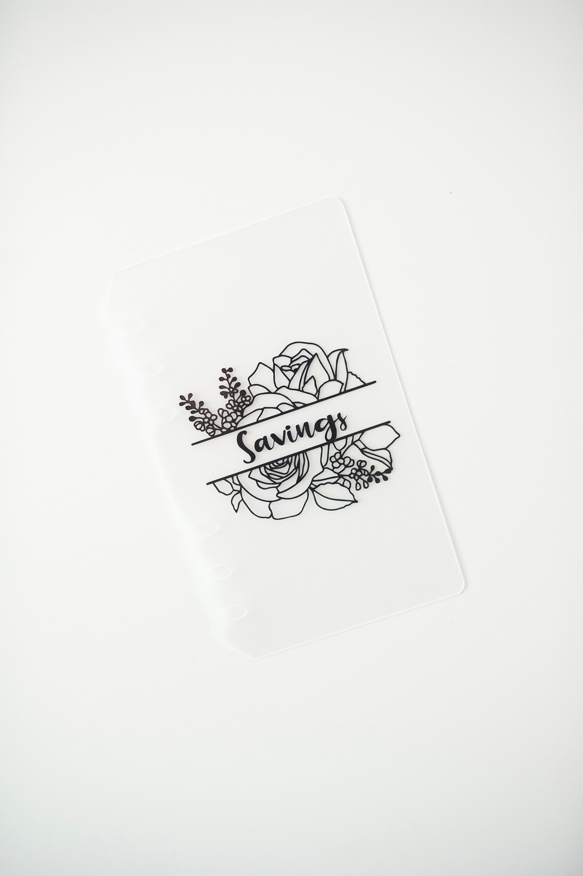 Rose | Budget Binder Floral Dashboard - Etsy