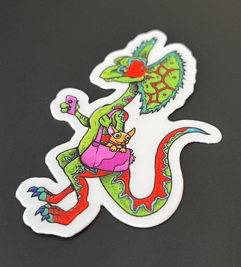 Dilophosaurus - Jurassic Dog Park Sticker - Etsy