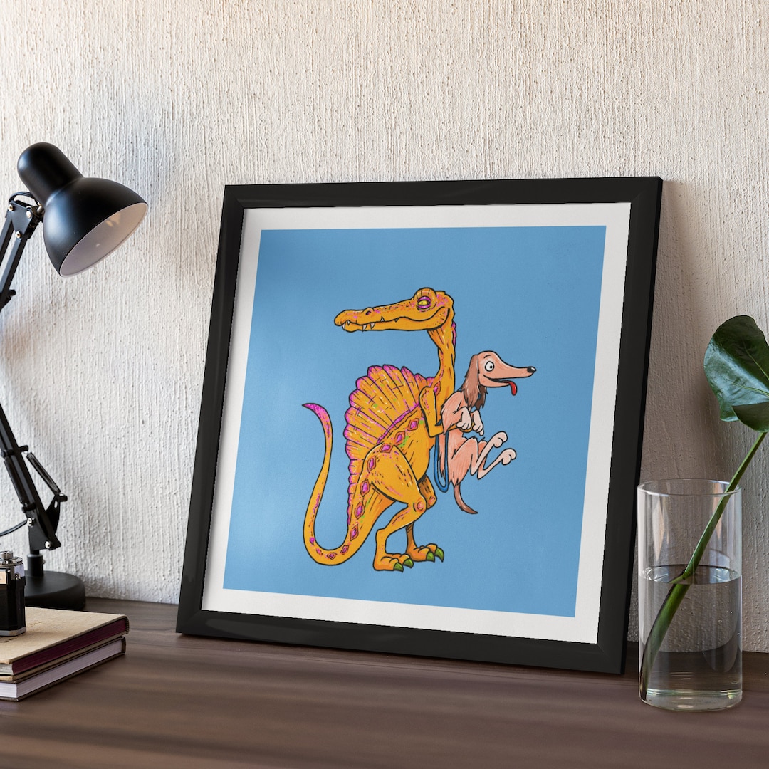 Spinosaurus (jurassic Dog Park) 8 X 8 Print - Etsy