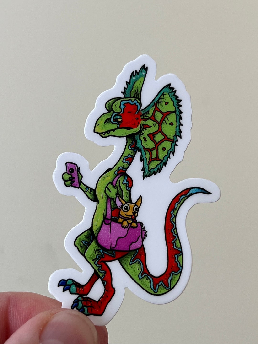 Dilophosaurus - Jurassic Dog Park Sticker - Etsy