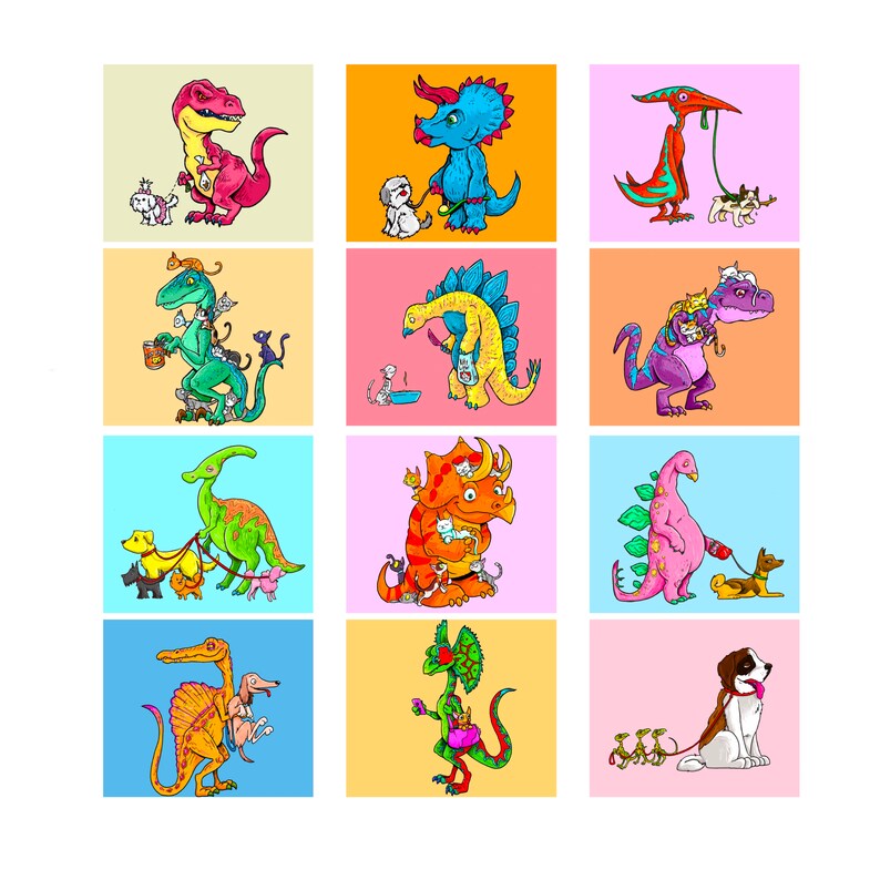 Spinosaurus (jurassic Dog Park) 8 X 8 Print - Etsy