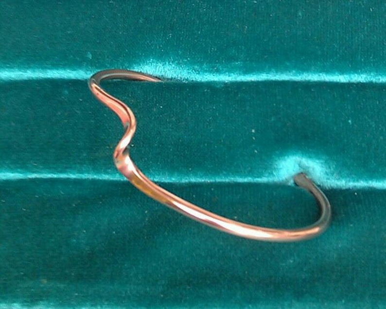 Solid Copper wave Cuff Bracelet - Etsy