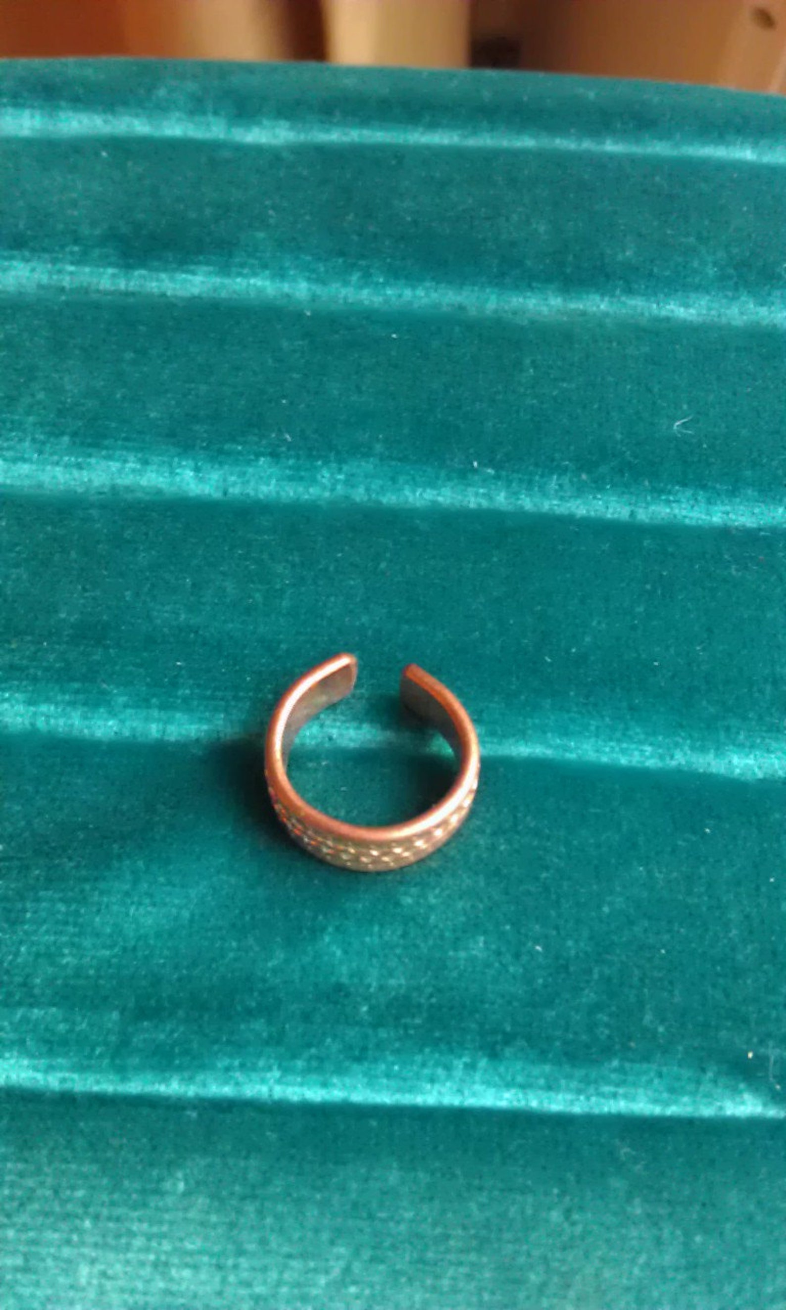Solid Copper Toe Ring Adjustable - Etsy