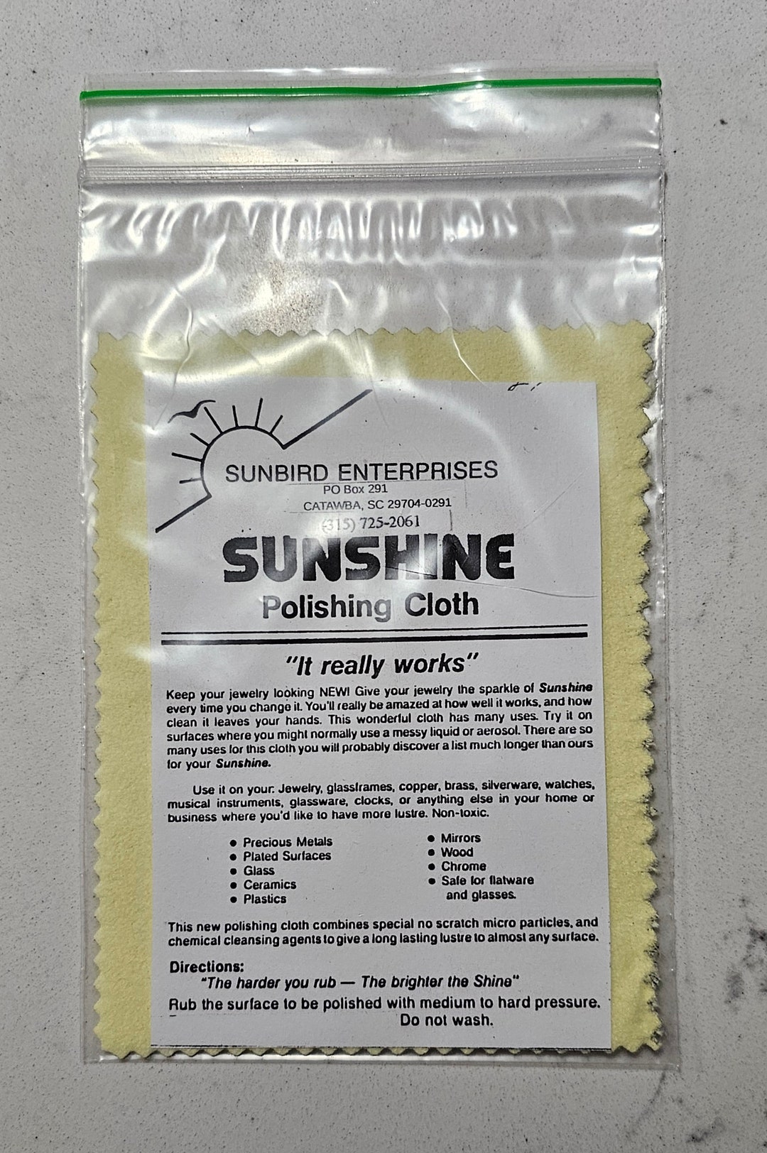 Sunshine Polishing Cloth - Etsy
