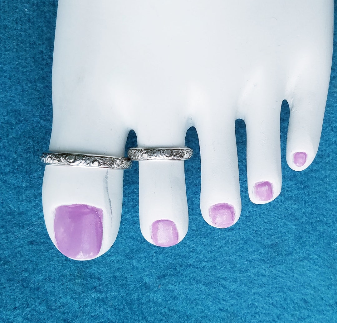 Sterling Silver Toe Ring - Etsy