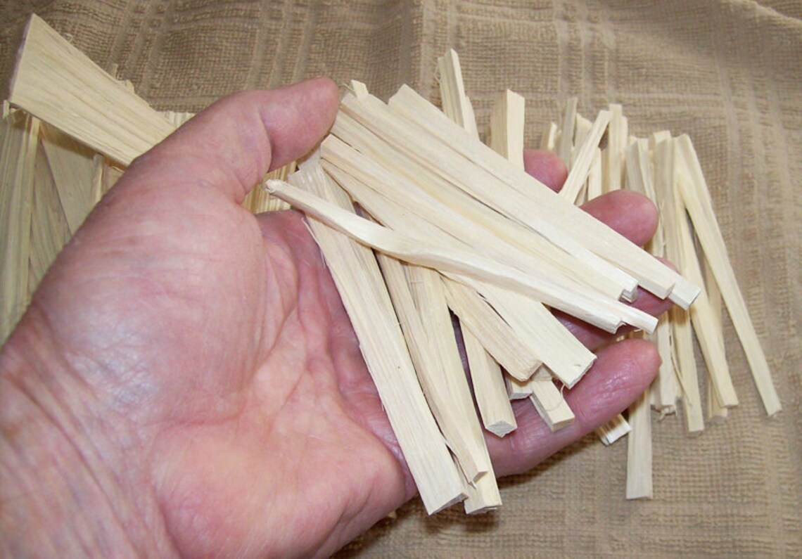 SPLITS & SLIVERS Hickory Wood 10 Each Small Size For | Etsy