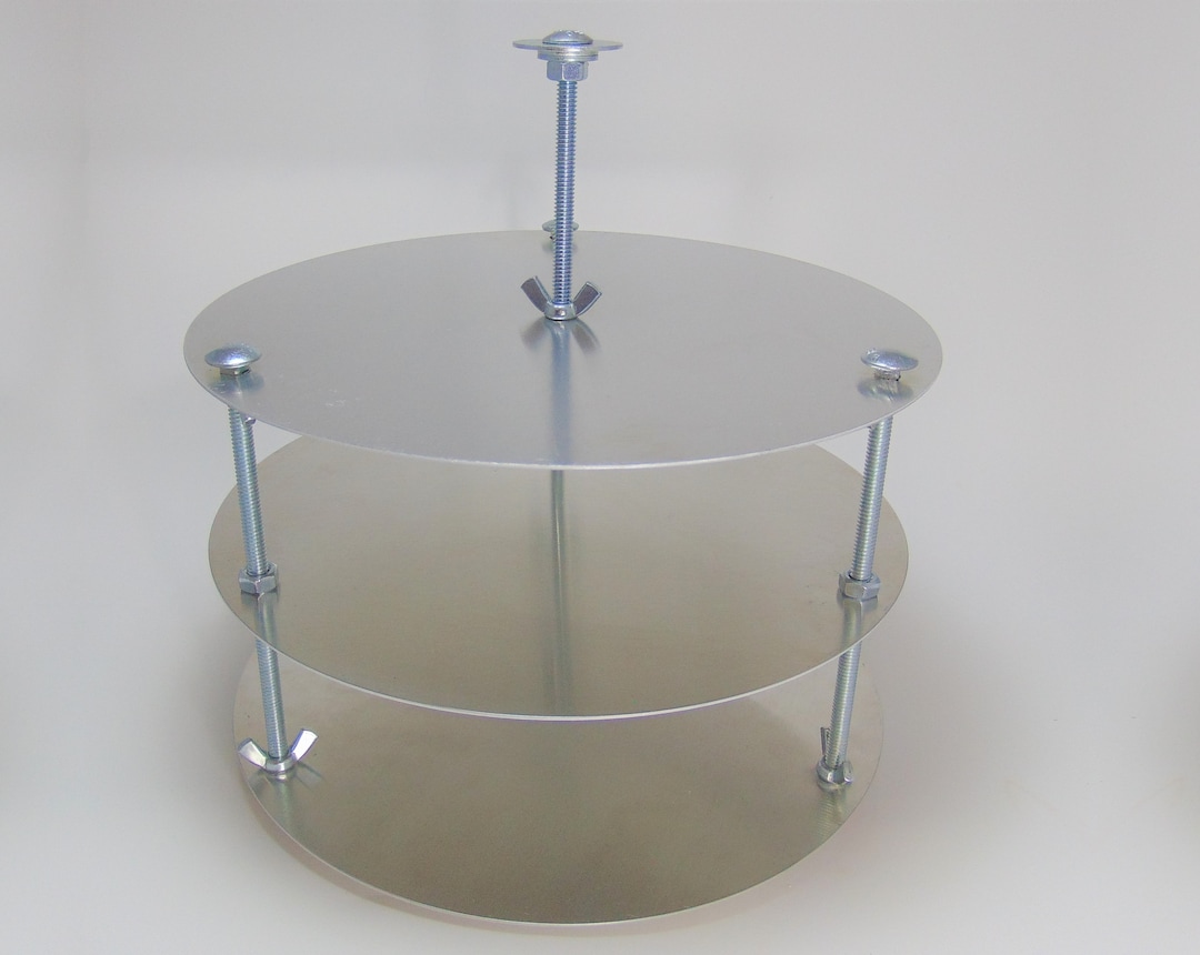 2.5 Gallon Metal Pressure Pot Insert / Shelves- 9" 3 Shelf- Stand for ...