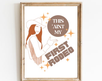 Instant Download This Ain't My First Rodeo Green and White Minimalist ...