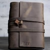 REFILLABLE Personalized Leather Pocket Journal With Elastic Closure ...