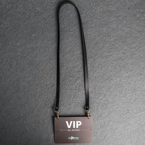 Leather Event Lanyard | Add Initials, Name, And/or Logo | Corporate ...