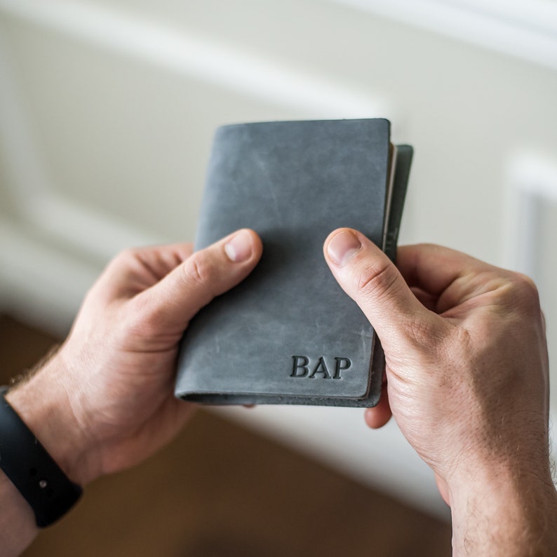 REFILLABLE Personalized Leather Pocket Journal Small - Etsy