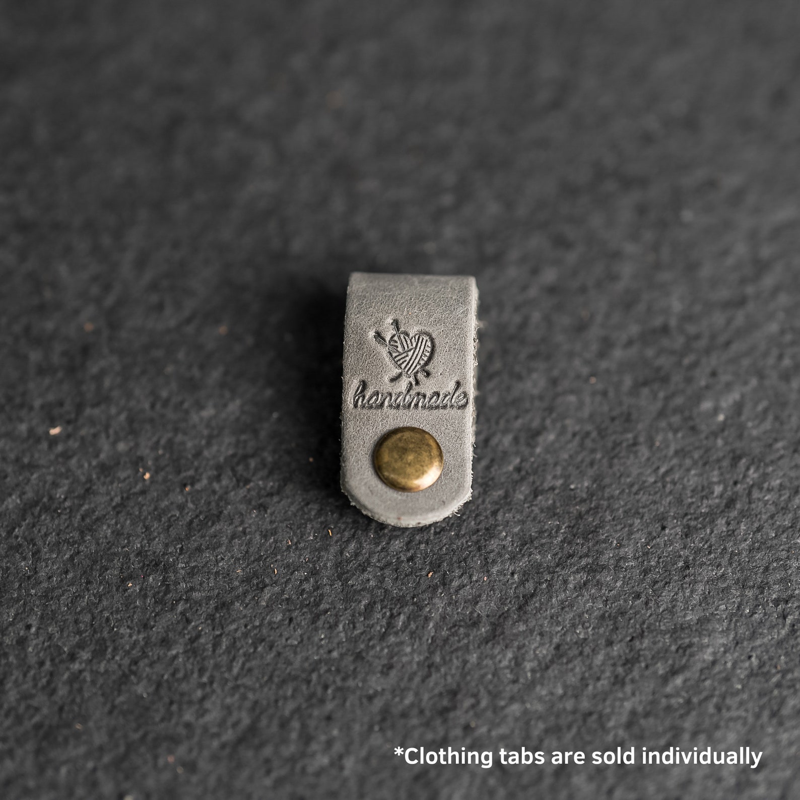 Leather Clothing Tab - Handmade Stamp| W/ Chicago Screw | Mother's Day ...