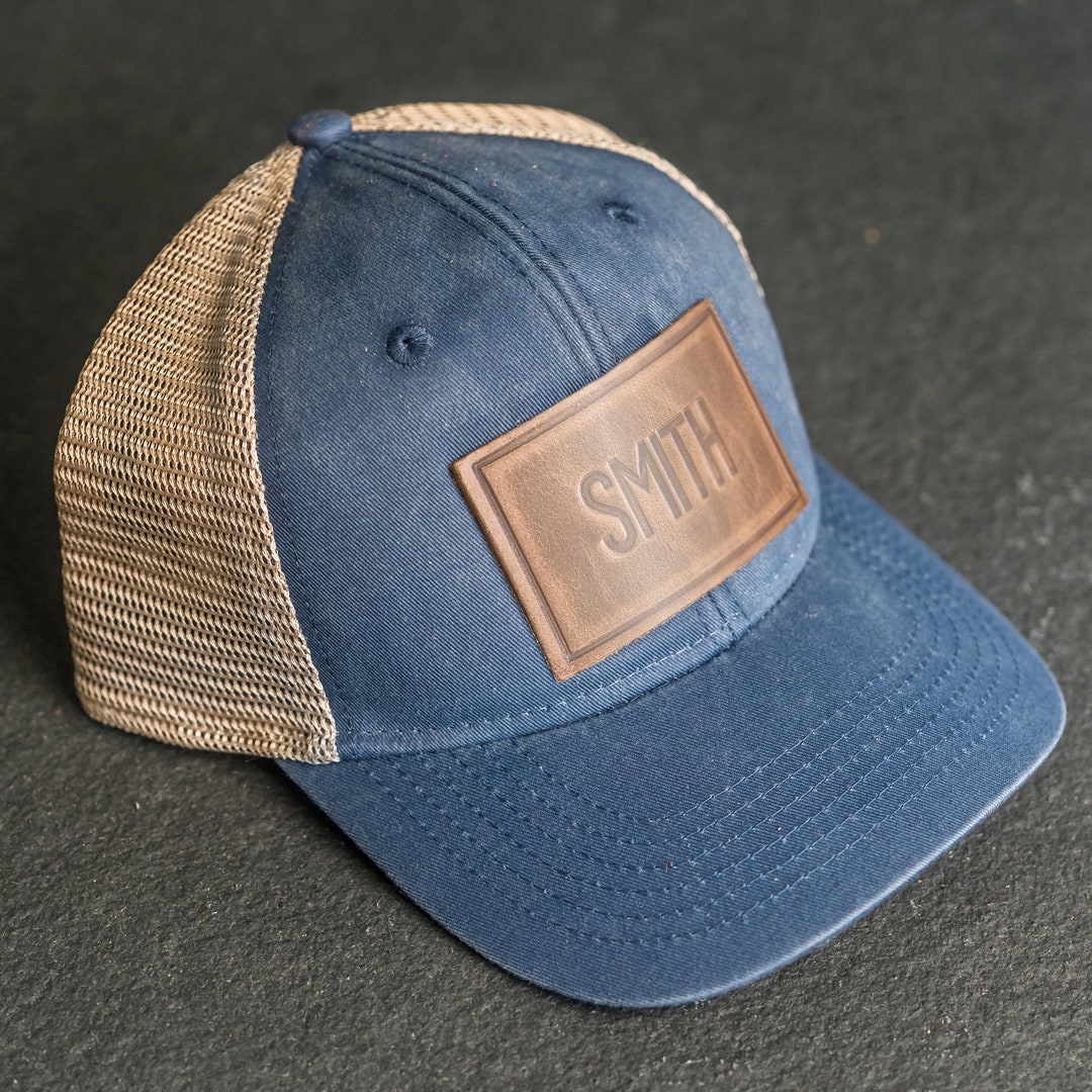 Personalized Ponytail Hat | Leather Patch Ponytail Style Hats | Gifts ...