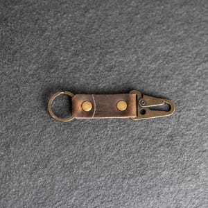 Personalized Leather Keychain | Push Clip Keyring | Key Fob Customized ...