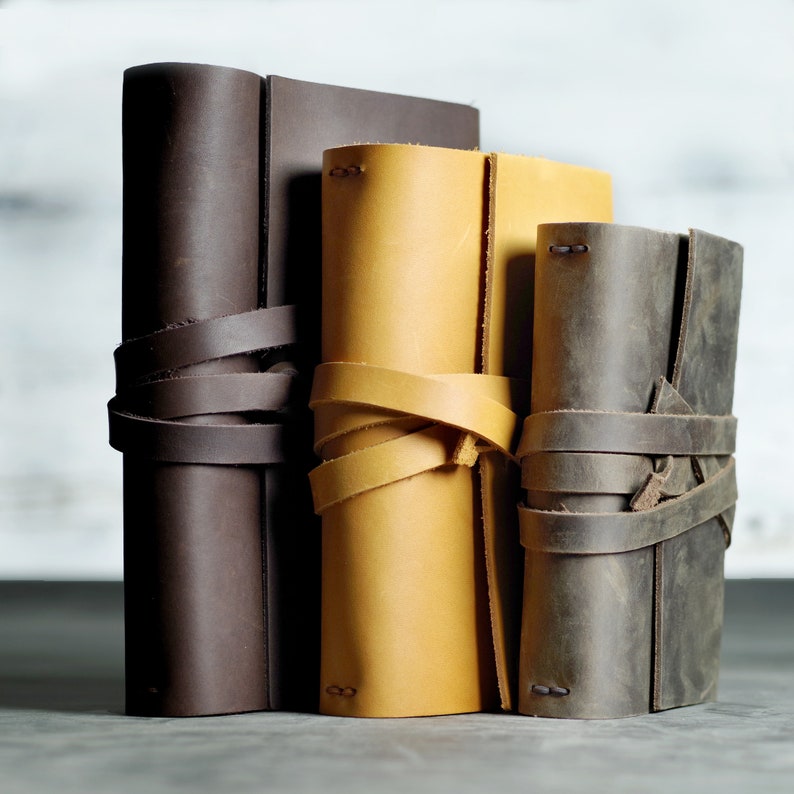 REFILLABLE Personalized Leather Journal Handmade Notebook - Etsy