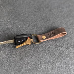 Loop Keychain - Personalized Premium Leather Keychain | Key Wrap | Key ...