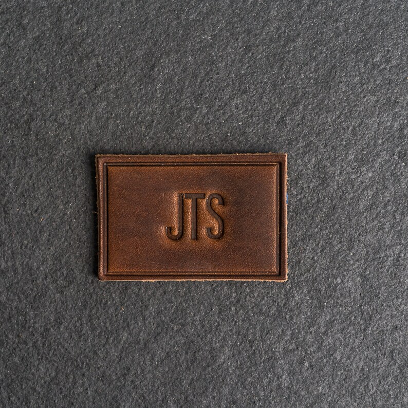 Personalized Leather Patch Custom With Logo Text or - Etsy