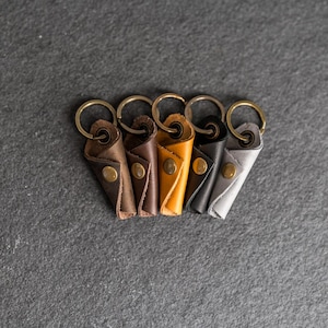 Personalized Leather Keychain Wrap | Key Wrap | Key Fob Customized With ...
