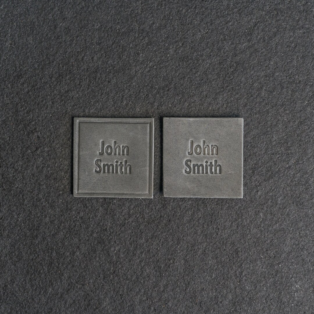 Personalized Leather Patch Custom With Logo, Text, or Initials Blank ...