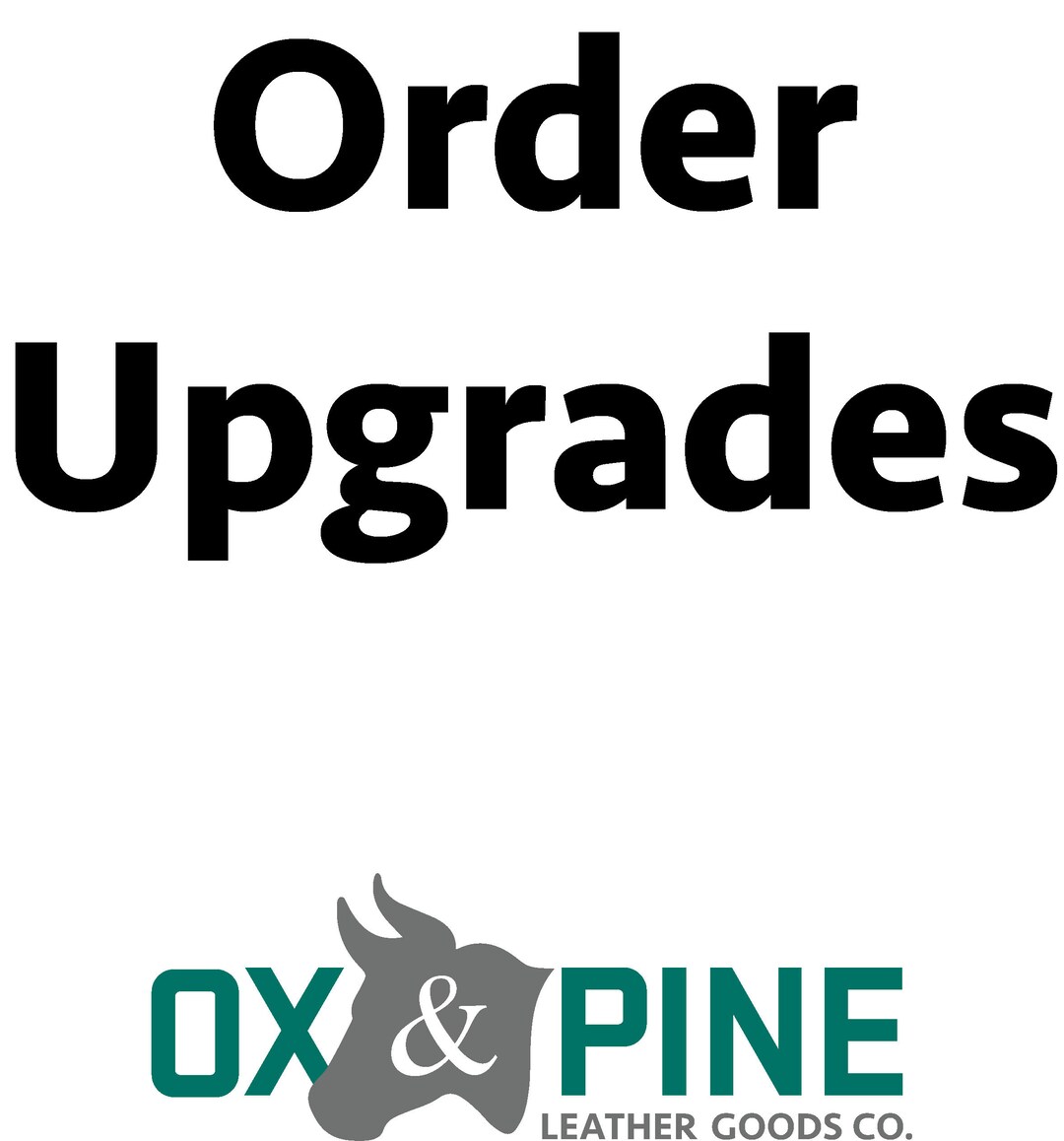 Order Upgrades - Ox & Pine Leather Goods | Mother's Day Gift - Etsy