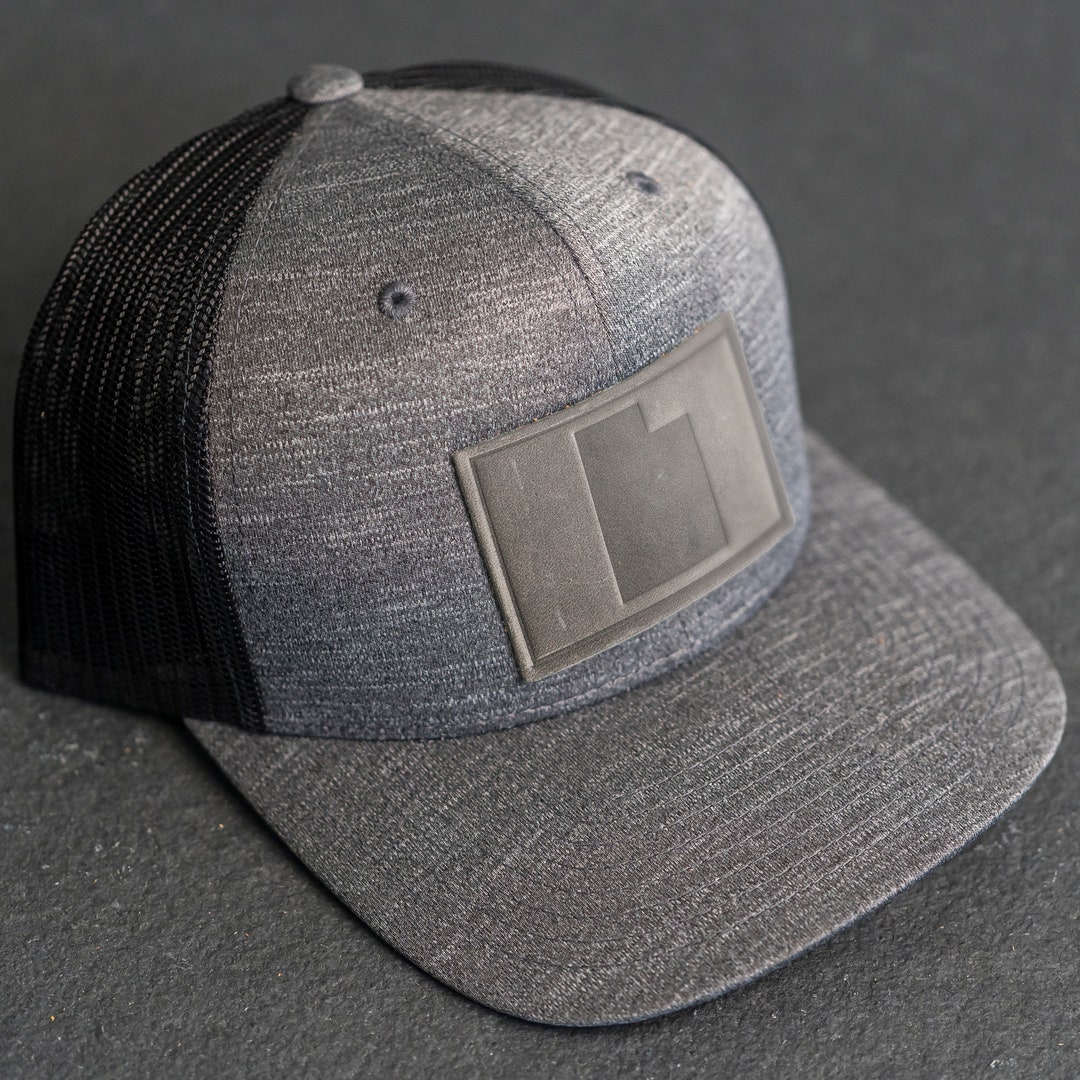 Utah Performance Trucker Hat | Leather Patch Performance Style Trucker ...