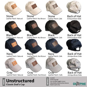 Utah Unstructured Hat Leather Patch Unstructured Style Hats State of ...