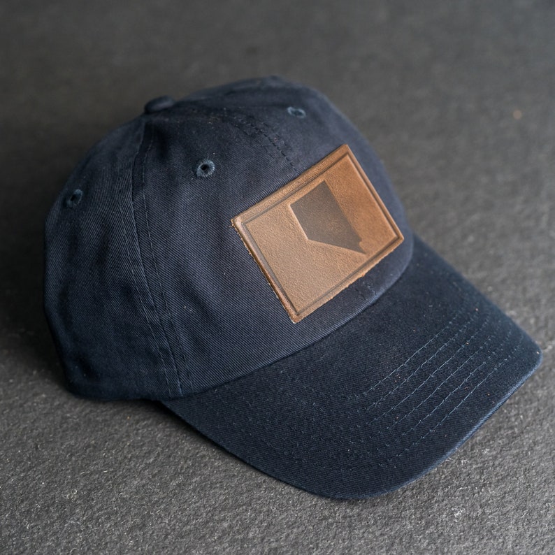 Nevada Unstructured Hat Leather Patch Unstructured Style - Etsy